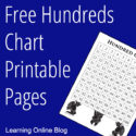 Free Hundreds Chart Printable Pages