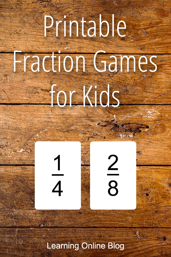 Printable Fraction Games For Kids Printable Fraction Games For Kids